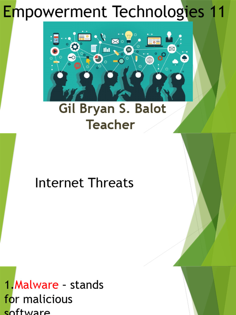 Internet Threats EMP Tech Week 2 | PDF | Malware | Information ...