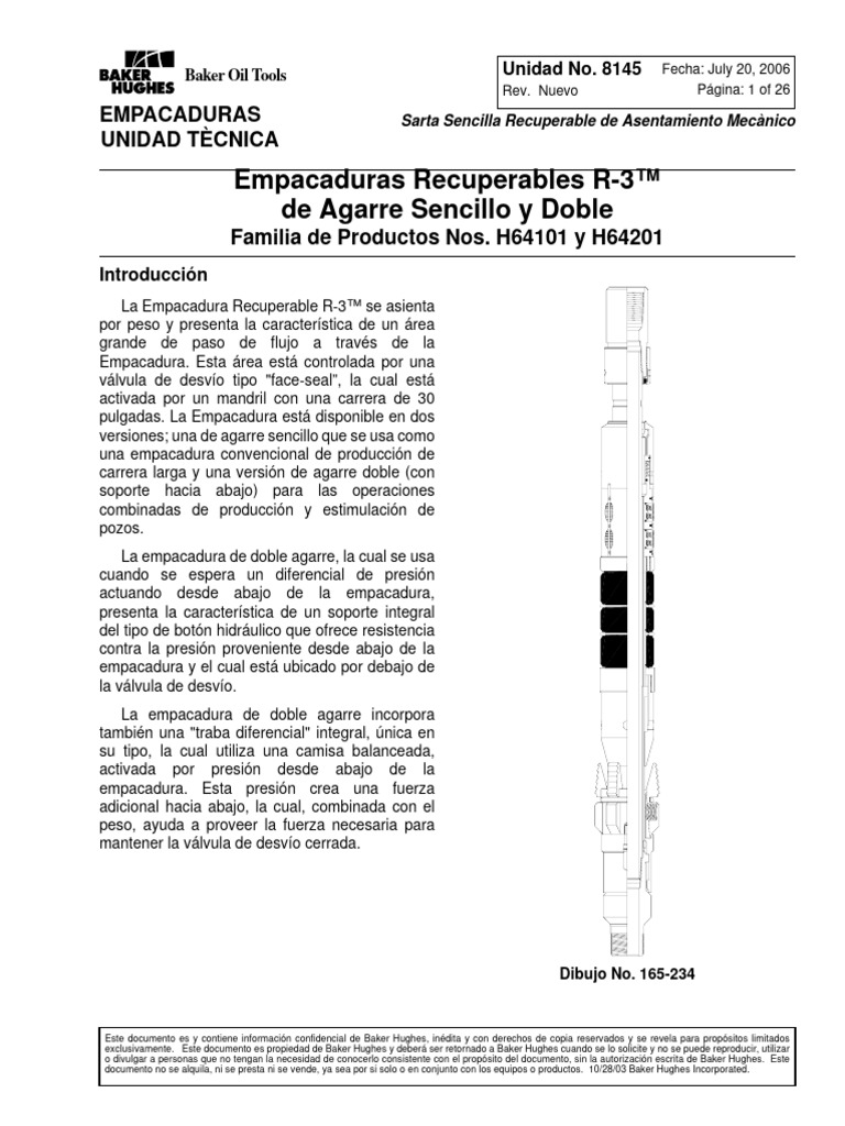 H64101 201 Unidad Tecnica R3 SGL DBL Grip Retr Packer 8145 Spanish PDF ...