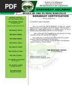 Barangay Certification For Monthly Income | PDF