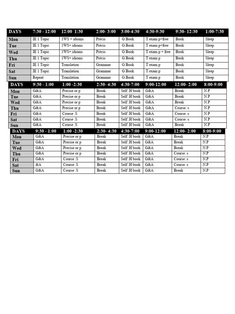 Time Table1 | PDF | Air Pollution | Mathematics