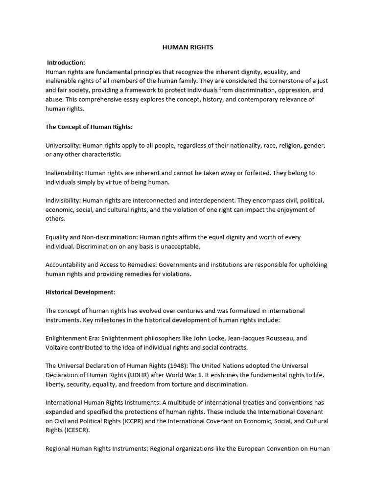 Human Rights | PDF | Human Rights | Discrimination