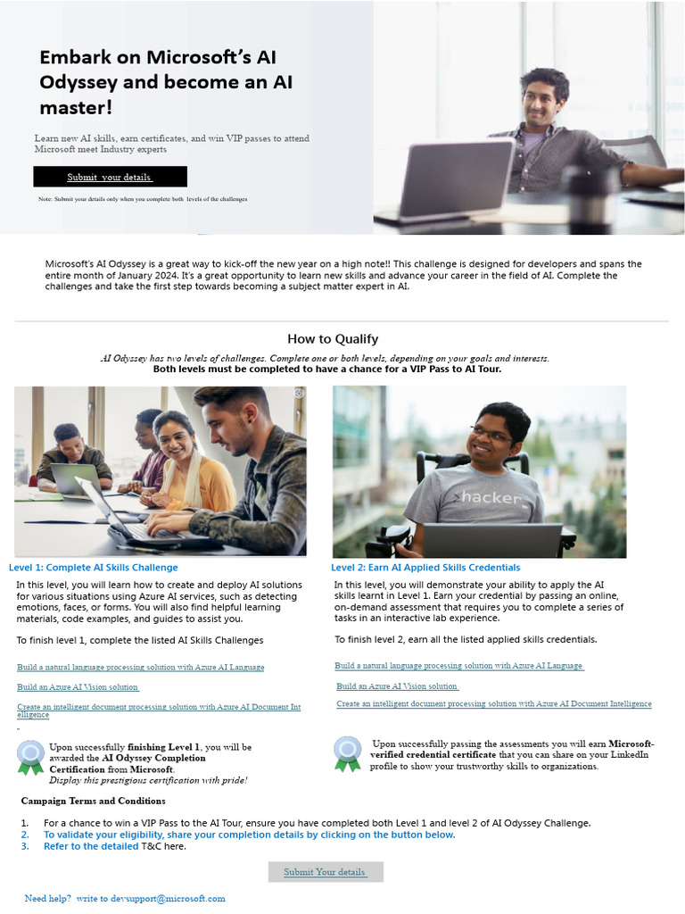 Microsoft AI Odyssey Challenge 2024 | PDF | Intelligence (AI ...