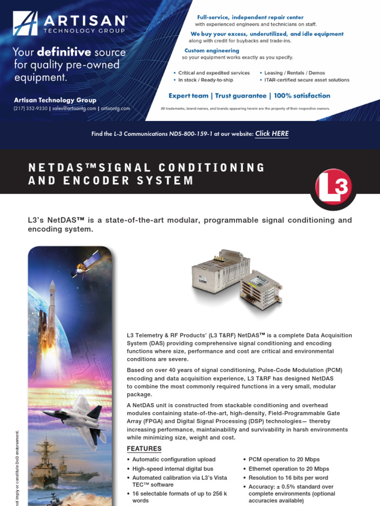 L 3 Communcations NDS 800 159 1 Datasheet 20171026115412 | PDF ...