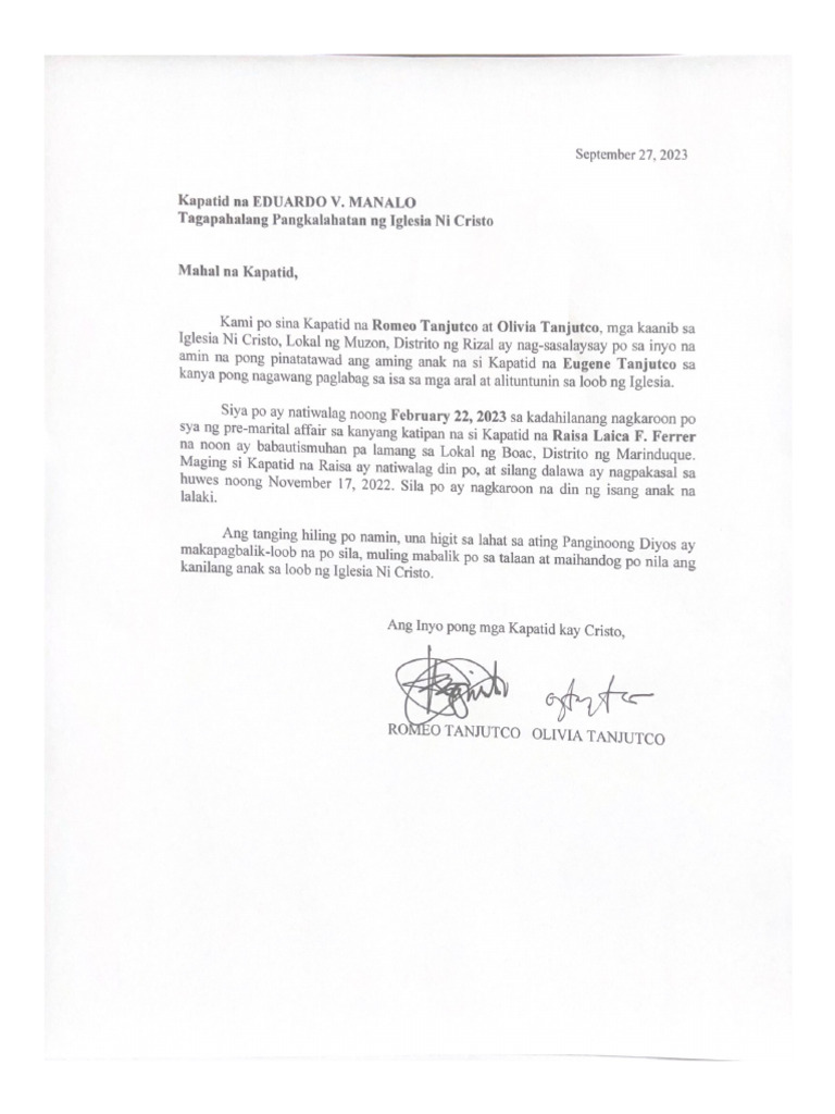 Salaysay NG Pagpapatawad | PDF