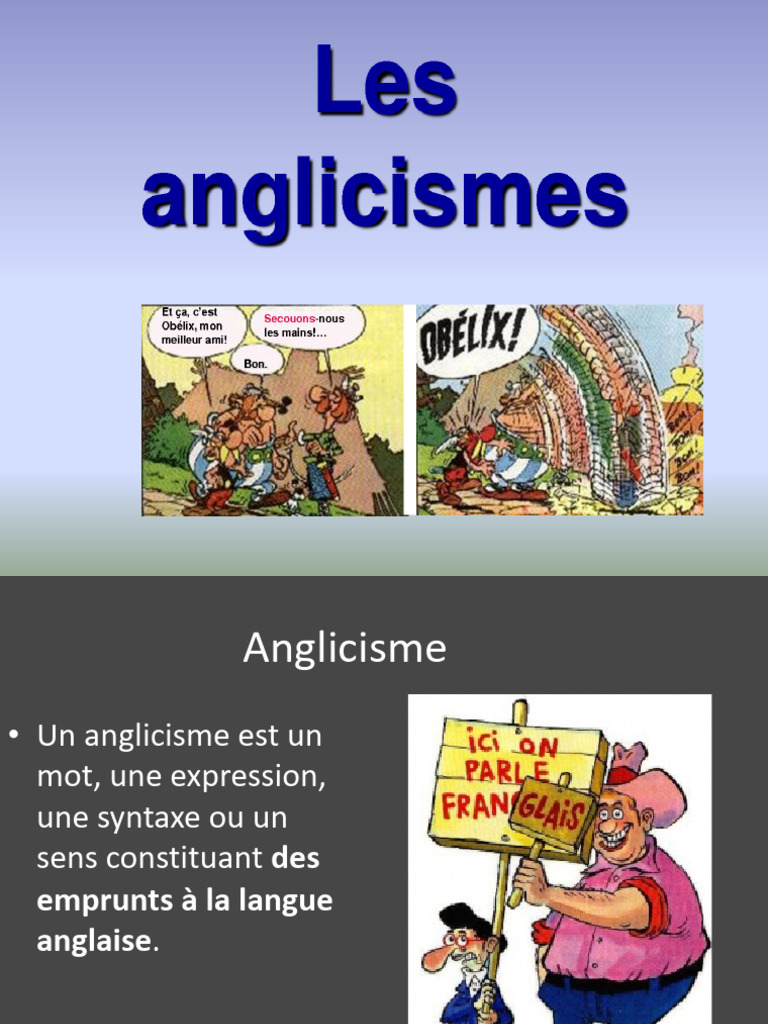 Anglicismes | PDF