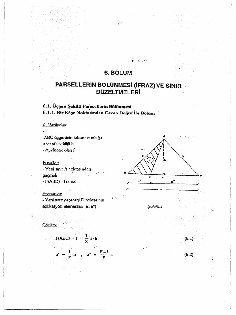 Parsel Bölümlendirmesi | PDF