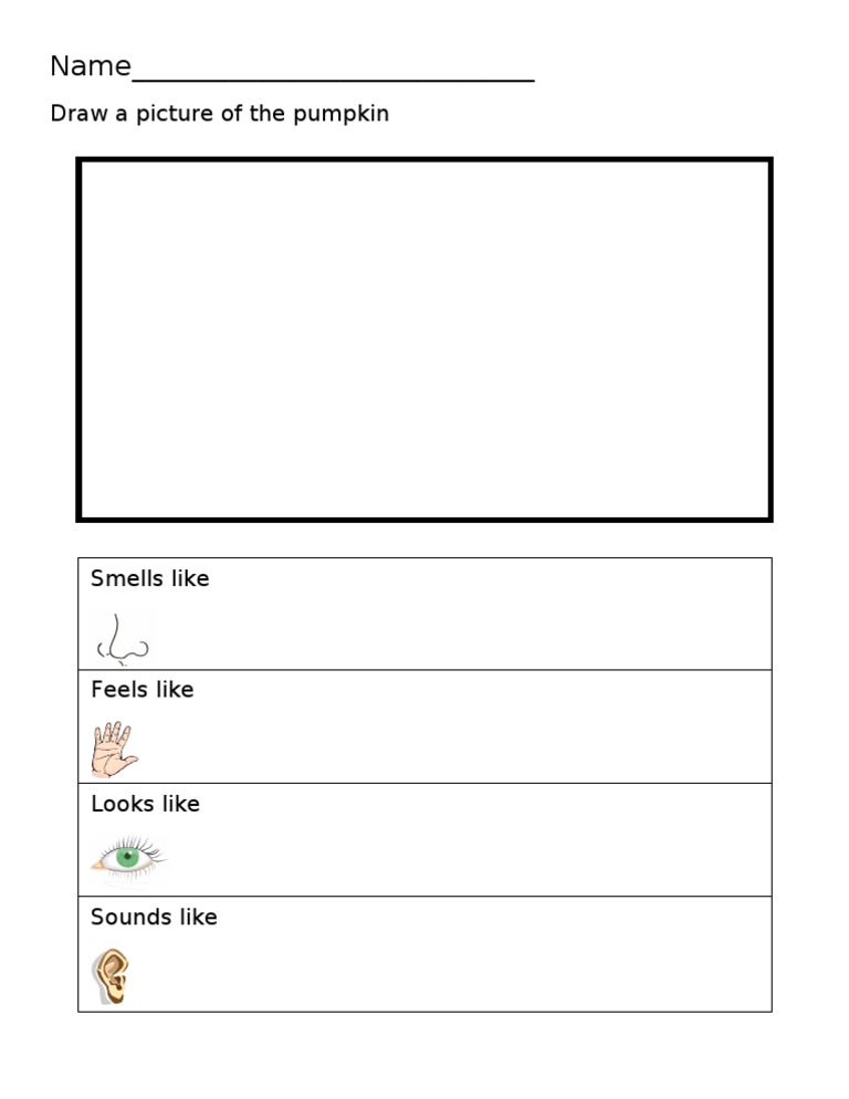 My 5 Senses Pumpkin | PDF | Language Arts & Discipline