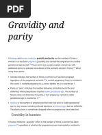 Gravidity and Parity Definitions (Implications in Risk Assessmen | PDF ...