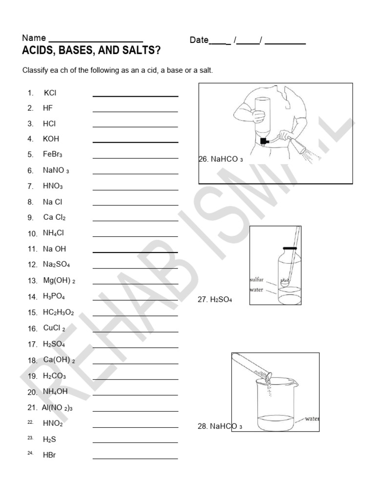 GRADE 9 CHEMISTRY PH WORKSHEET | PDF | Art | Science & Mathematics
