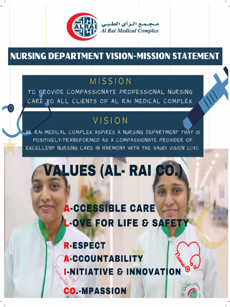 Al Rai Nursing Mission-Vision & Values | PDF