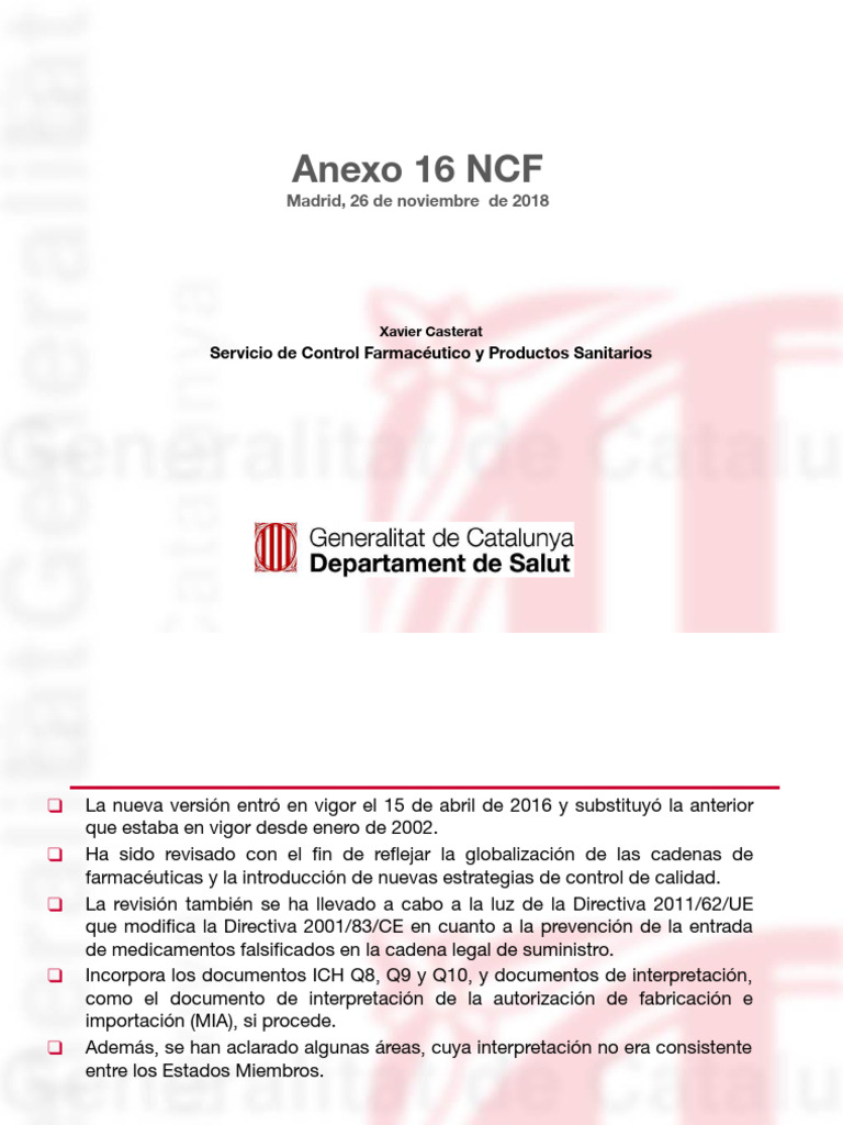 Anexo 16 NCF | PDF | Calidad (comercial) | Auditoría
