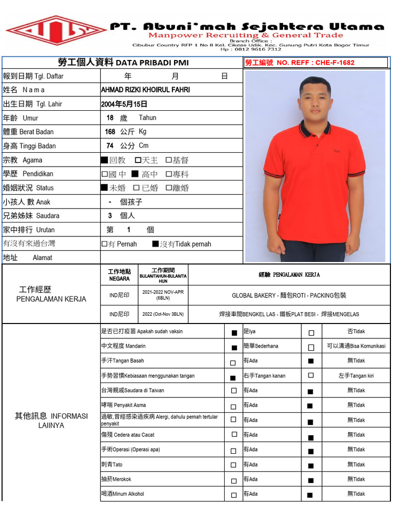 Che-F-1682 Ahmad Rizki Khoirul Fajri | PDF