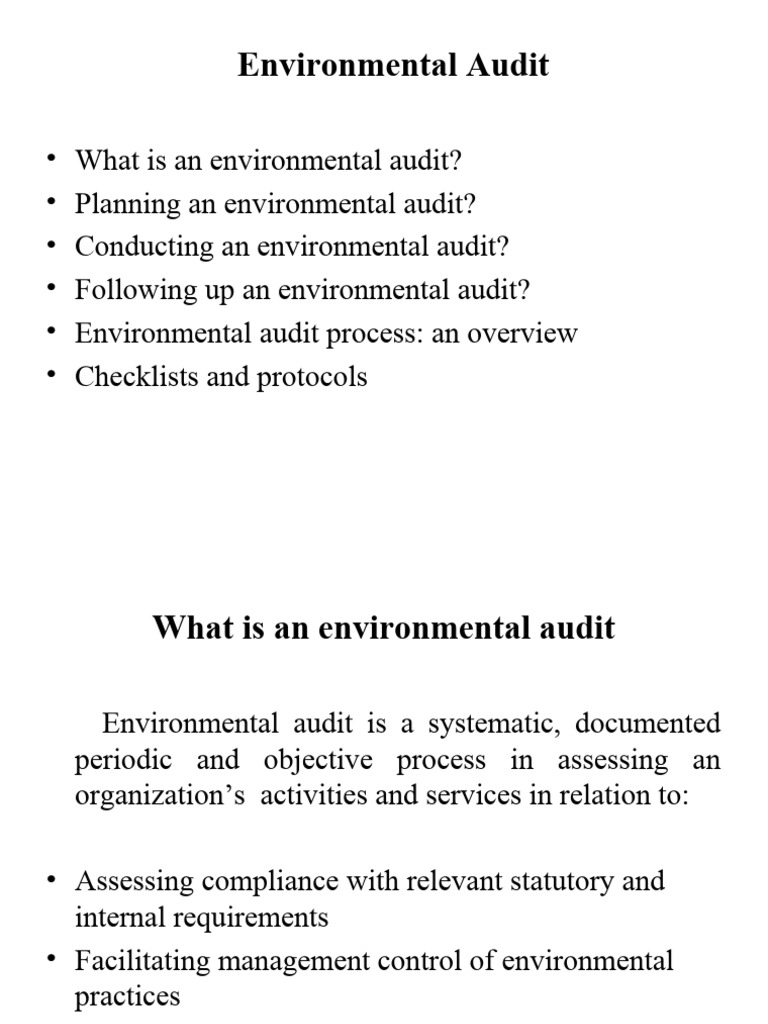 Environmental Audit | PDF | Audit | Policy
