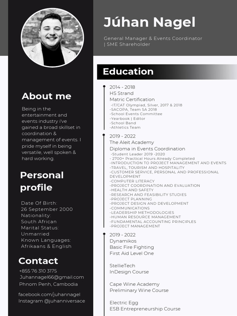 Example of CV Part2 | PDF | Agriculture | Business