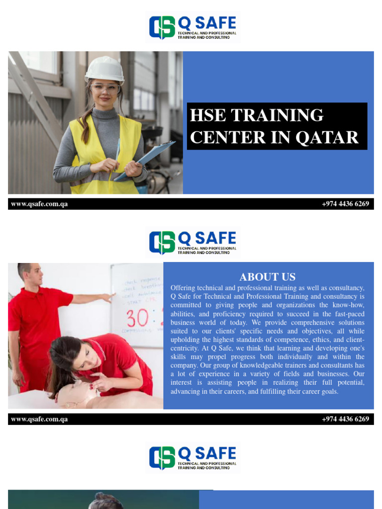 Hse Training Center in Qatar | PDF | Consultant | Safety