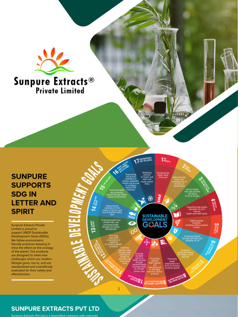 Sunpure Company Brochure | PDF | Food And Drug Administration | License