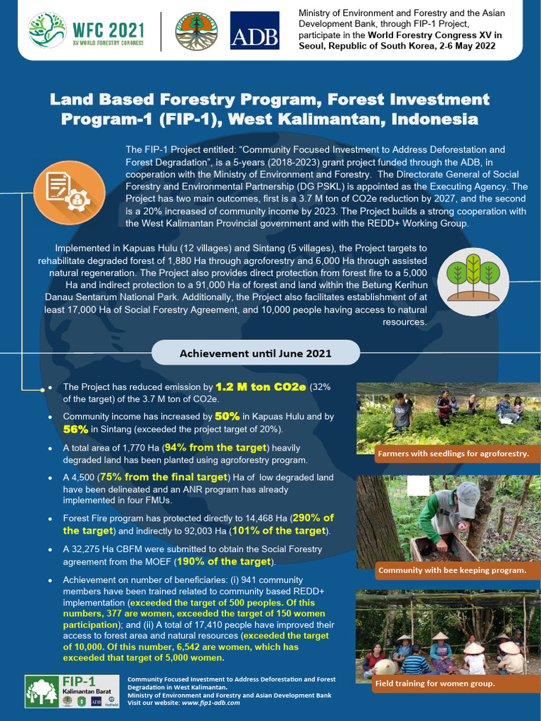 Brochure 2 - Land Based Program - WFC | PDF | Reducing Emissions From Deforestation And Forest ...