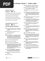 Students Book - Audio Scripts B2+ Book 1 | PDF