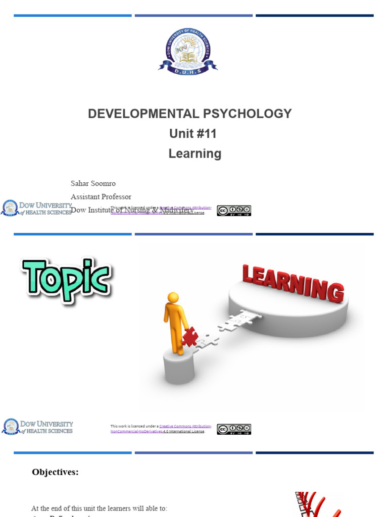 Learning - Unit XI | PDF | Classical Conditioning | Learning