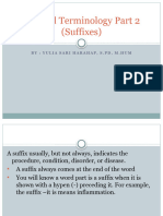 Prefixes and Suffixes | PDF | Pathology | Medical Specialties