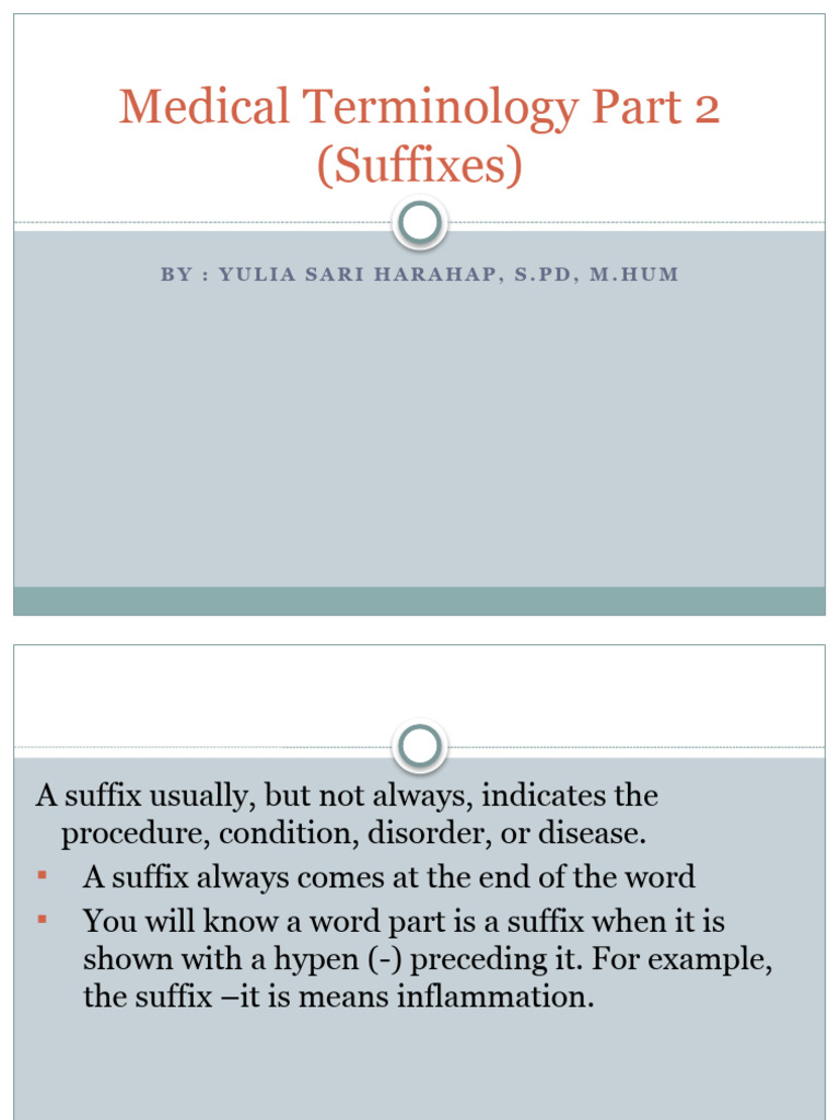 Medical Terminology Part 2 | PDF | Neoplasms | Metastasis