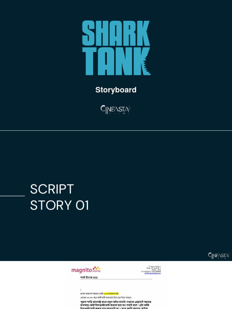 Shark Tank Storyboard | PDF
