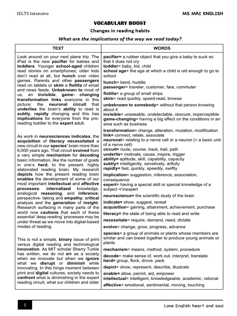 Session 22 - Vocabulary Boost | PDF