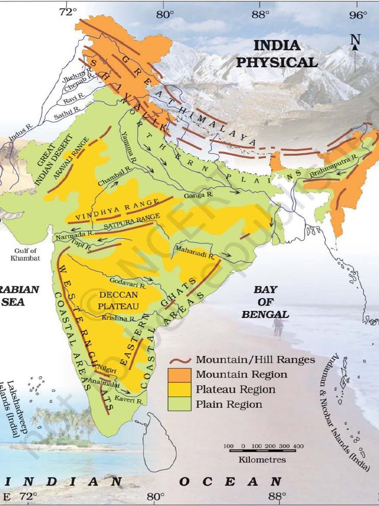 India Map With Full Pleatue Details | PDF