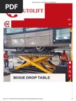 Bogie Drop Tables: Specs & Features | PDF | Manufactured Goods | Equipment