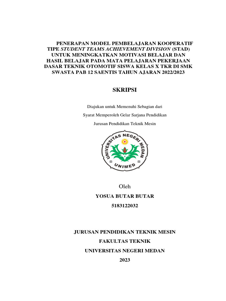 SKRIPSI Penelitian Tindakan Kelas | PDF | Bisnis | Komputer