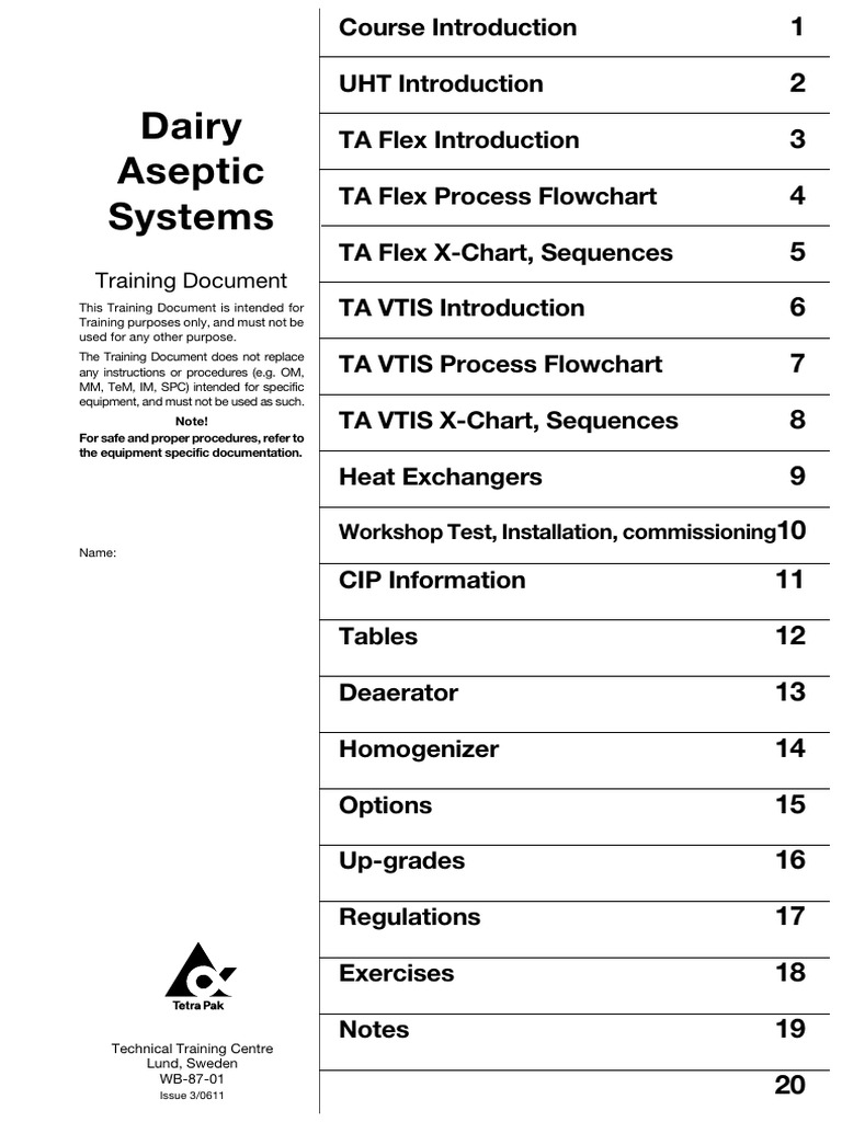 Dairy Aseptic Systems | PDF | Sterilization (Microbiology) | Food And Drink