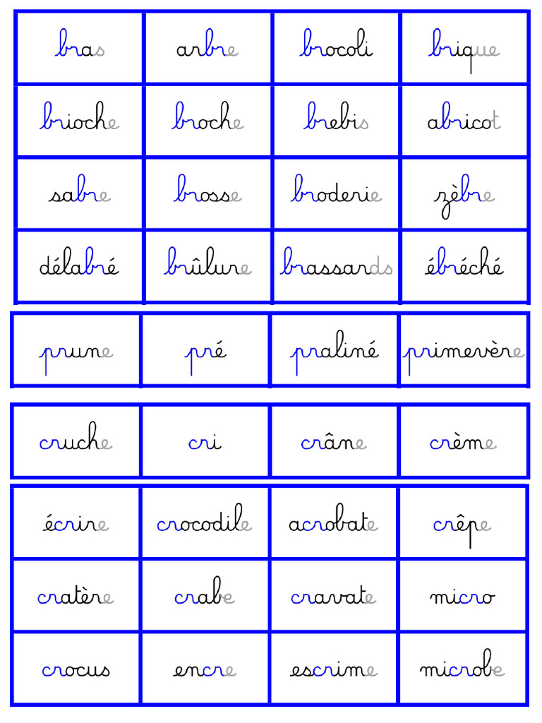 Sons Complexes BR-PR-CR-DR-FR-TR-GR-VR | PDF