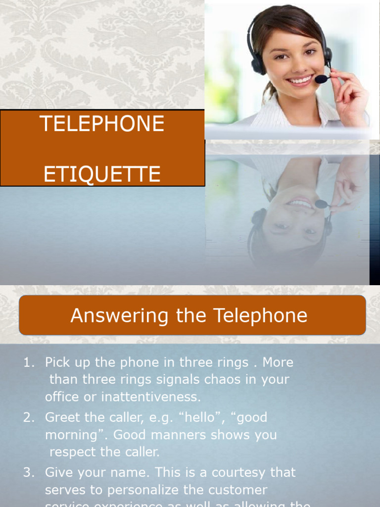 Telephone Etiquette Training Materials Module Demo | PDF | Telephone ...