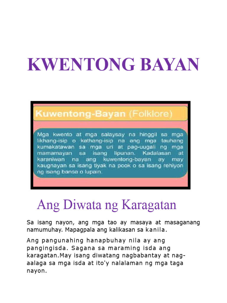 Kwentong Bayan | PDF