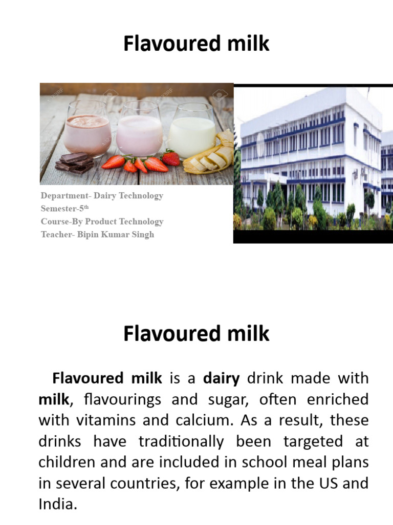 Flavoured Milk | PDF