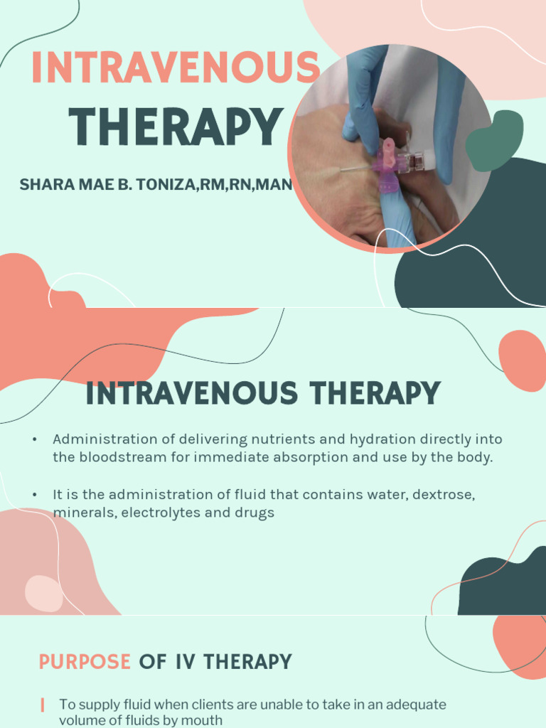 IV Therapy | PDF | Intravenous Therapy | Injection (Medicine)