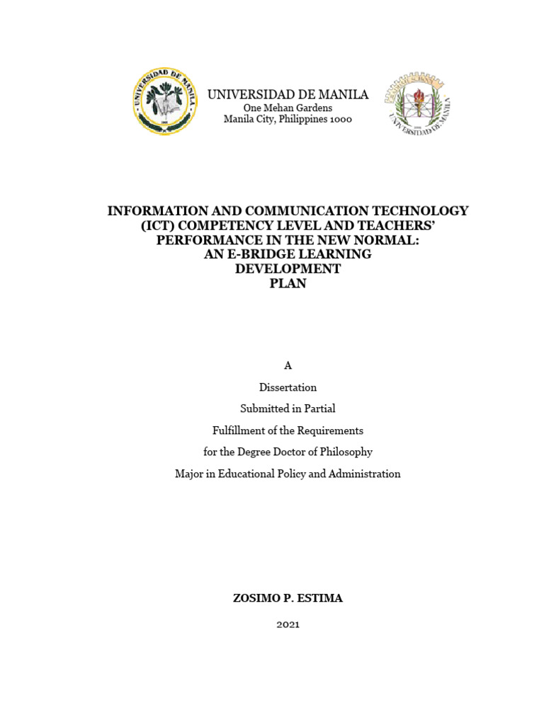 Estima Preliminaries Pages Final Edited | PDF | Educational Technology | Teachers