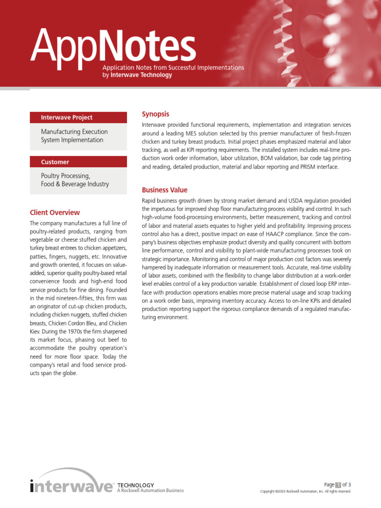 AppNotes - Poultry by Interwave Technology | PDF | Enterprise Resource ...