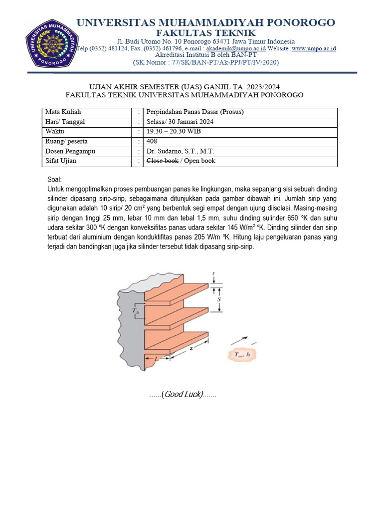 Soal Uas Perpan Dasar - 2023-2024 - Prosus | PDF | Teknologi & Rekayasa