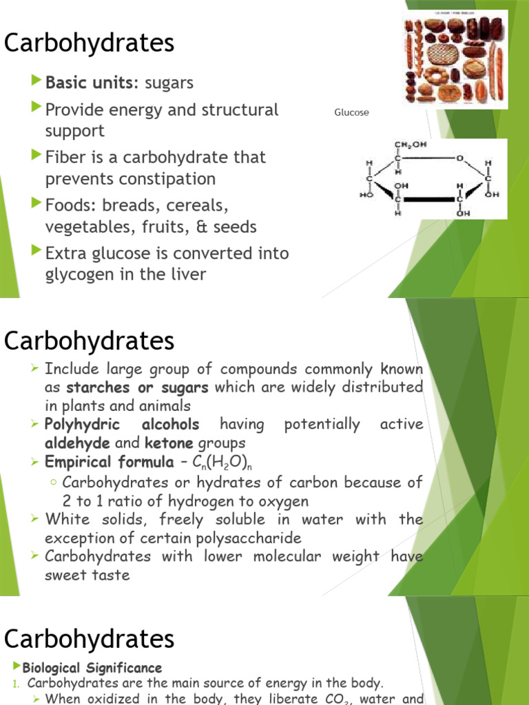 Understanding Carbohydrates: Types & Functions | PDF | Carbohydrates ...