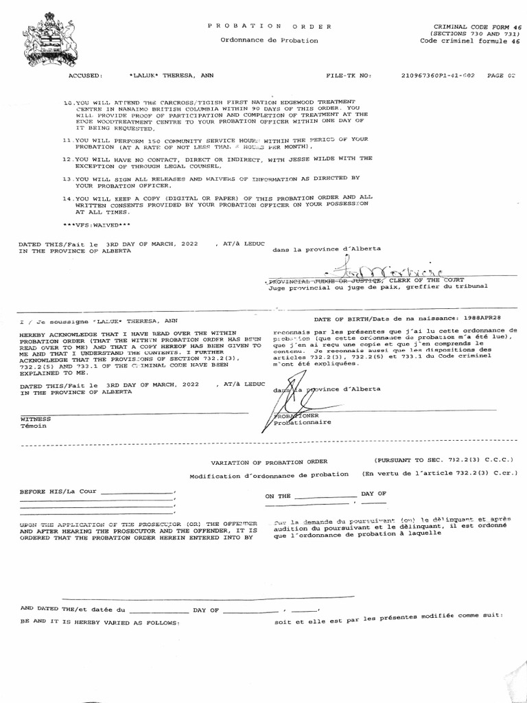 Court Order | PDF | Public Law | Punishments