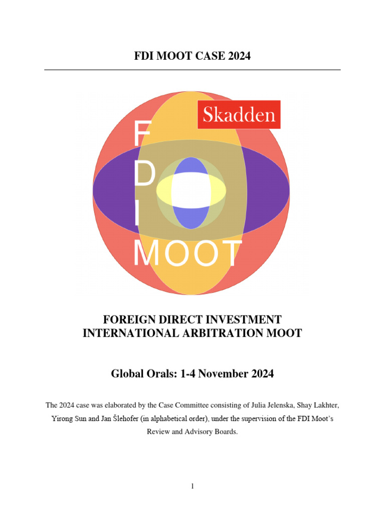 Fdi Moot Case 2024 | PDF | Satellite | Sun
