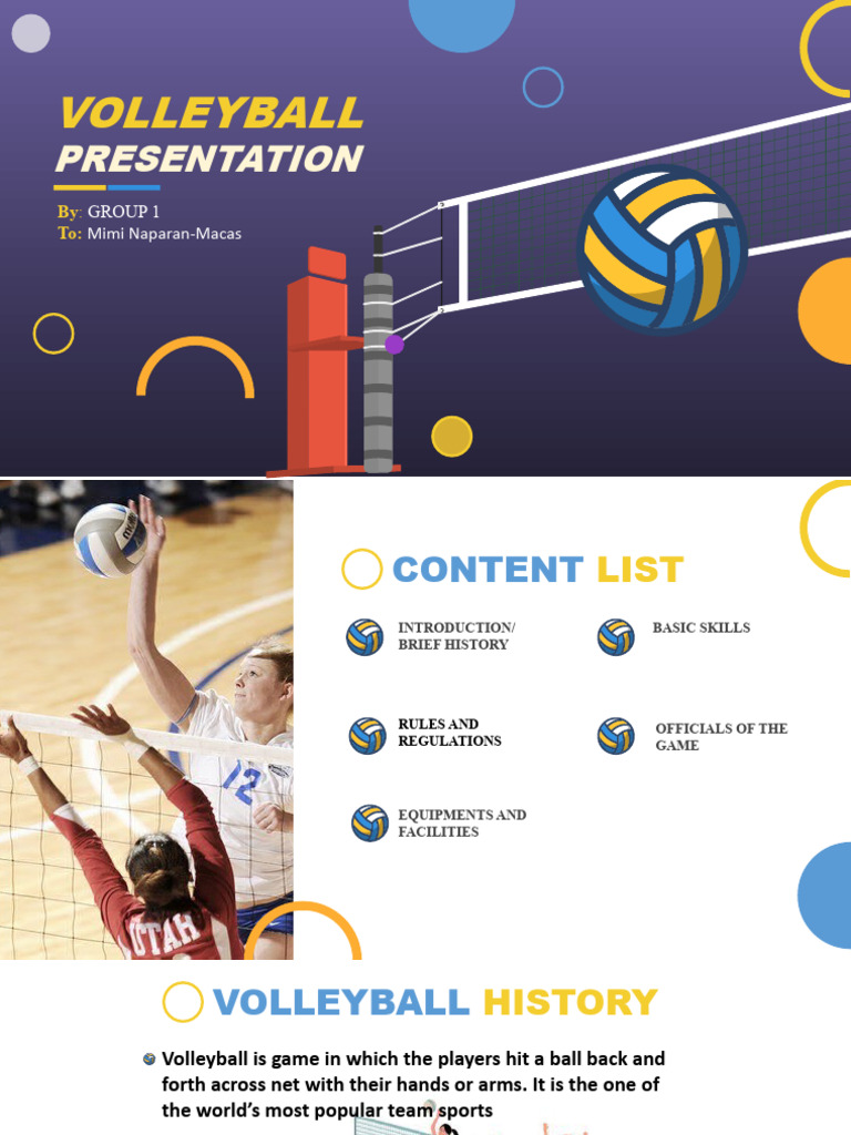 Volley Creative Cover in Powerpoint Templates | PDF | Volleyball ...