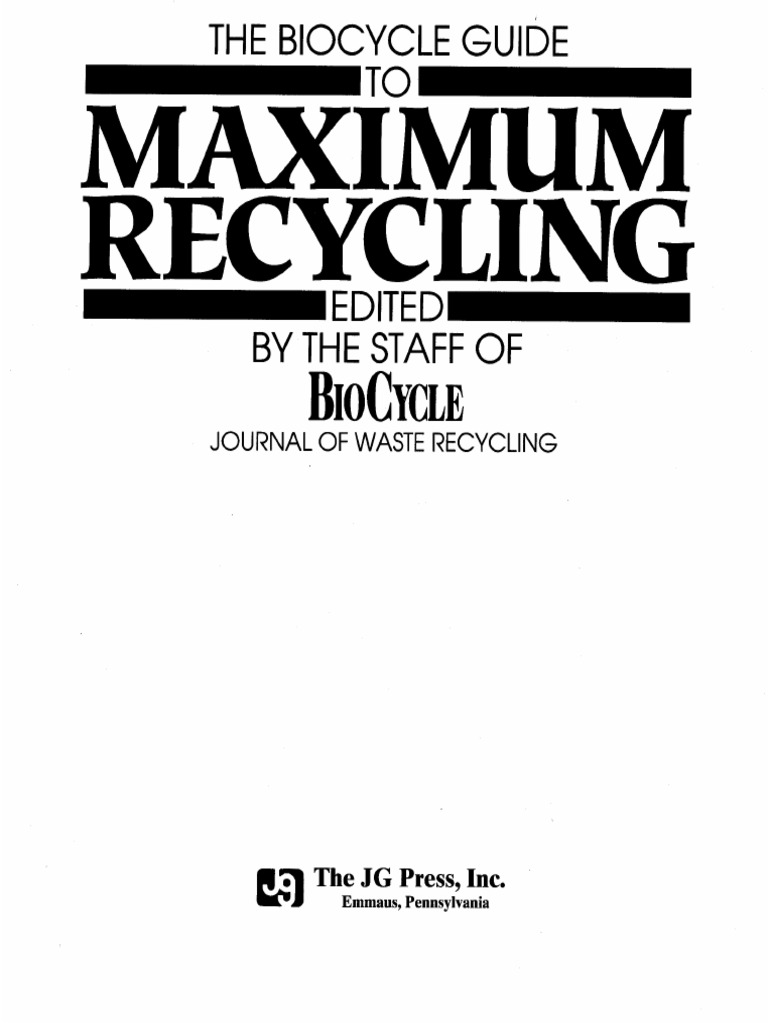BIOCYCLE of Waste Recycling | PDF | Recycling | Waste Management