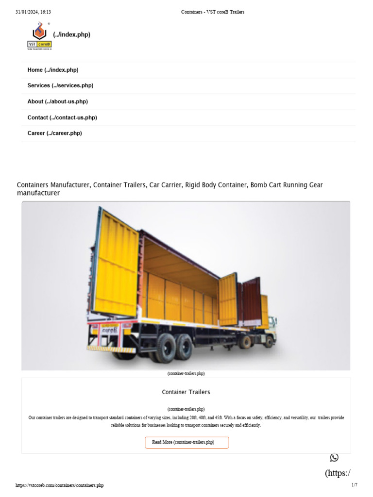 Rigid Containers Tippers Truck Manufacturers | PDF | Trailer (Vehicle ...