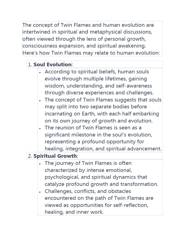The Concept of Twin Flames and Human Evolution Are Intertwined in ...