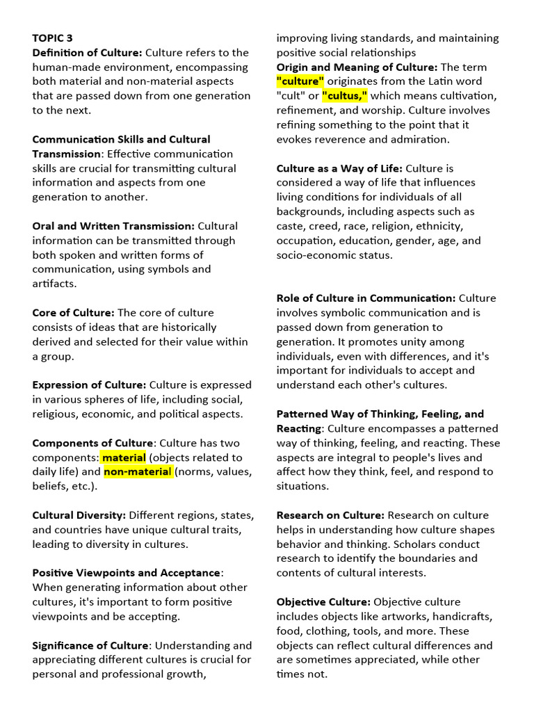 Topic 3 | PDF | Communication | Knowledge