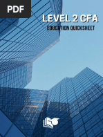 Salt Cfa Level 2 Formulasheet 2024 | PDF | Errors And Residuals | Regression Analysis