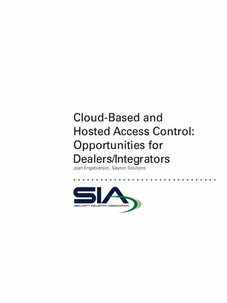 Cloud Based Access Control | Download Free PDF | Access Control | Web ...