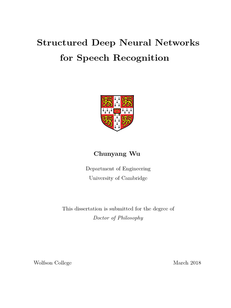 Structured Deep Neural Networks For Speech Recognition Pdf Deep Learning Artificial Neural